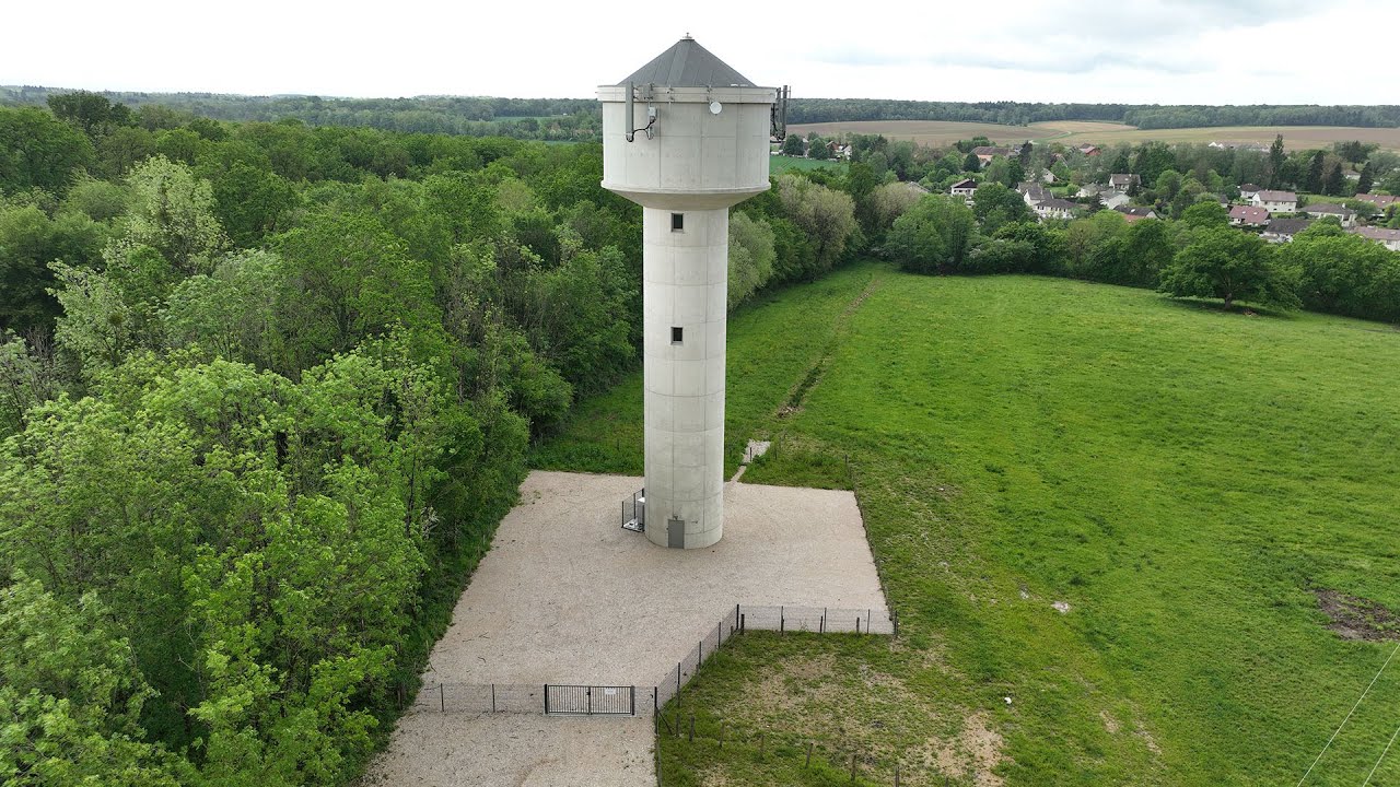 Construction du nouveau château d’eau à Vaudrey (Jura) - YouTube