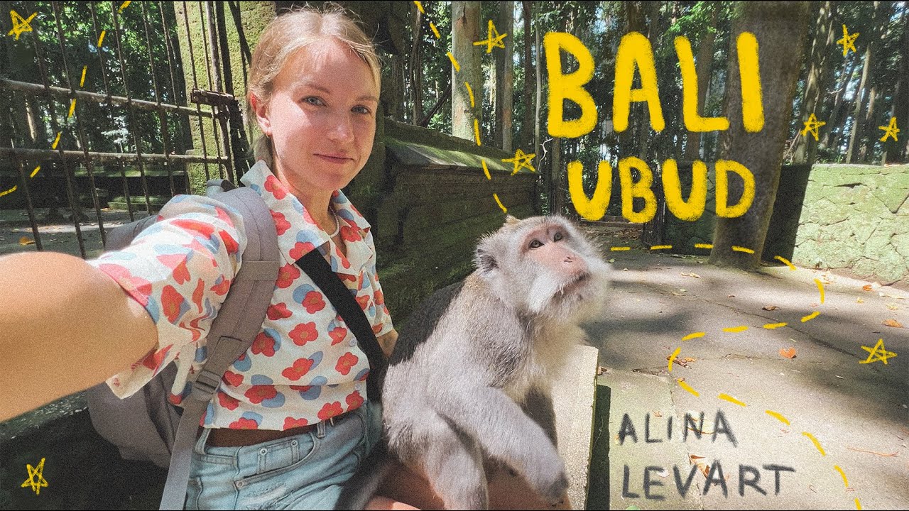 3. Бали ⋆｡° Рисовые террасы и обезьянки. Упала в канаву || Alina Levart - YouTube