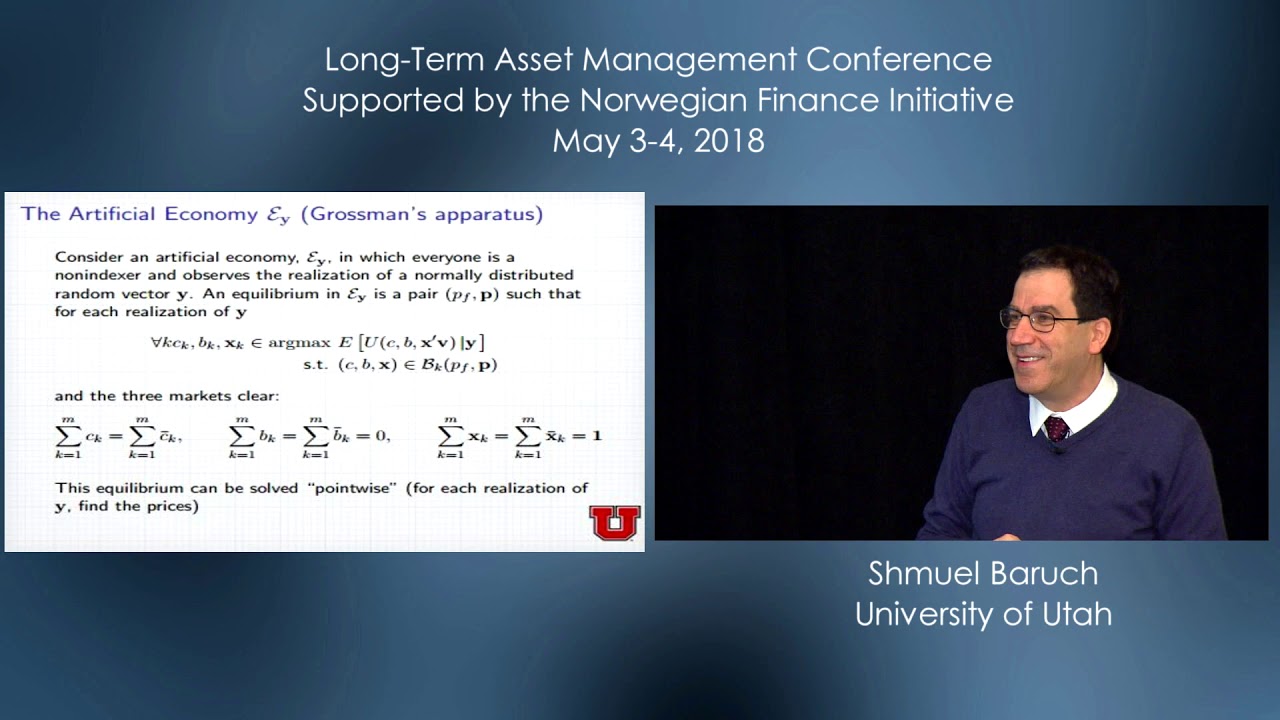 NBER LTAM 2018 - Shmuel Baruch - YouTube
