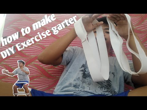 How to make a DIY exercise garter - YouTube