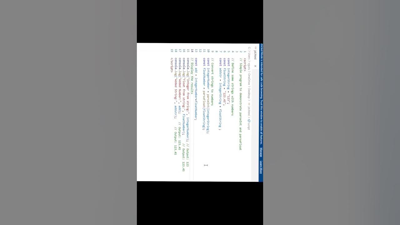 ParseInt and ParseFloat in JavaScript Explained in Tamil # ...