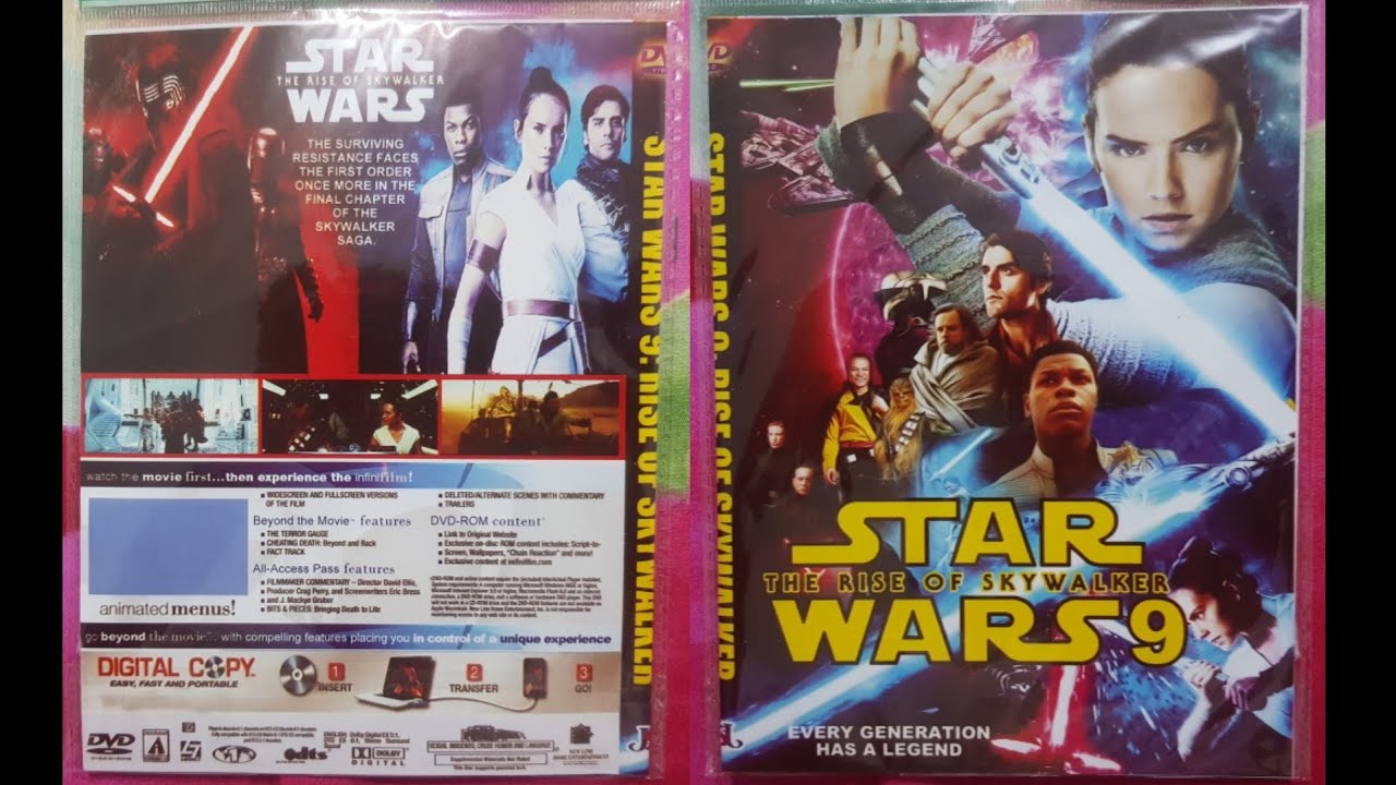 Star Wars 9:The Rise Of Skywalker (2019) (JSL) DVD Menu 2020 - YouTube