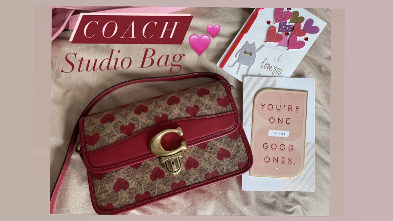 NEW COACH STUDIO BAG | Valentine's Day Exclusive! | Signature Canvas ...