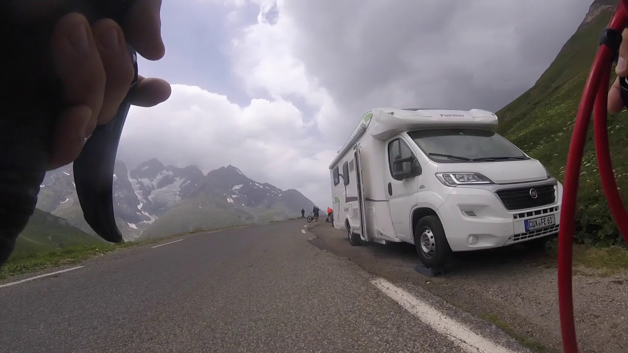 Cycling - Galibier Climb from Lautaret - Tour Day TDF 2017 - YouTube