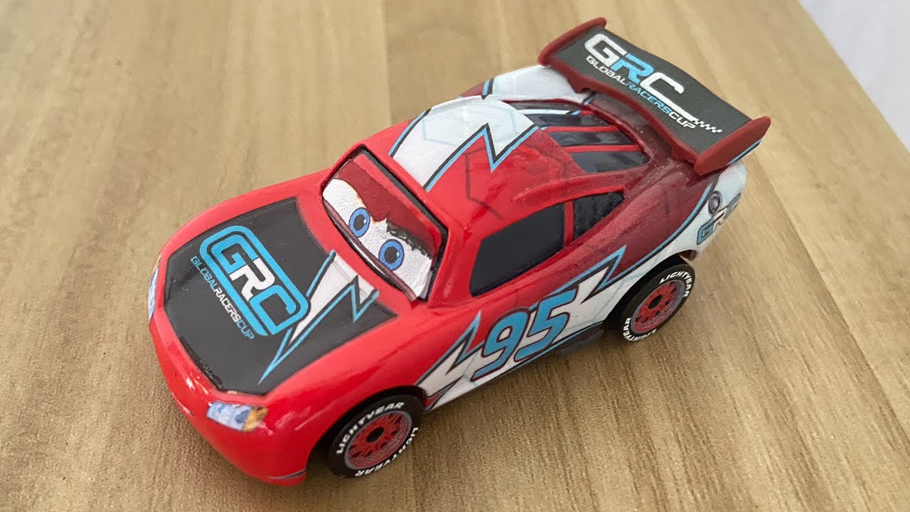 GRC Lightning McQueen(USA #95) Review | Alex's Diecast Garage - YouTube