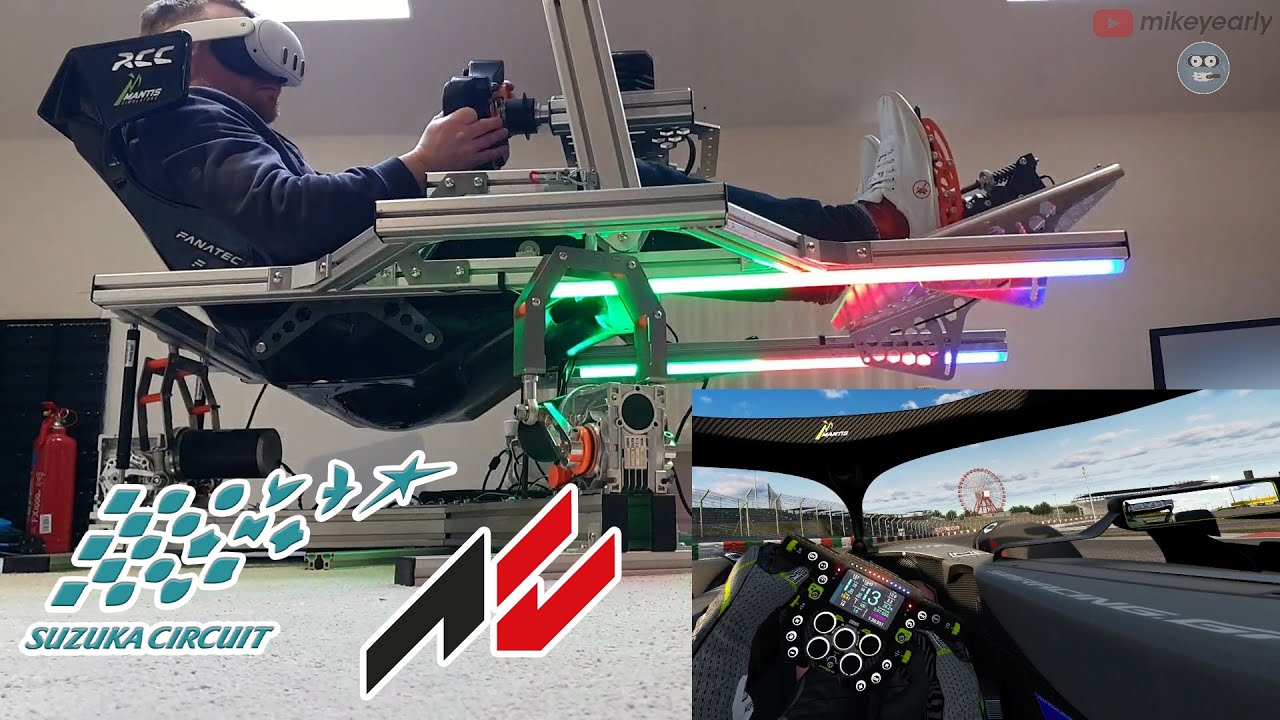 DIY 3 DOF motion sim testing around Suzuka - YouTube