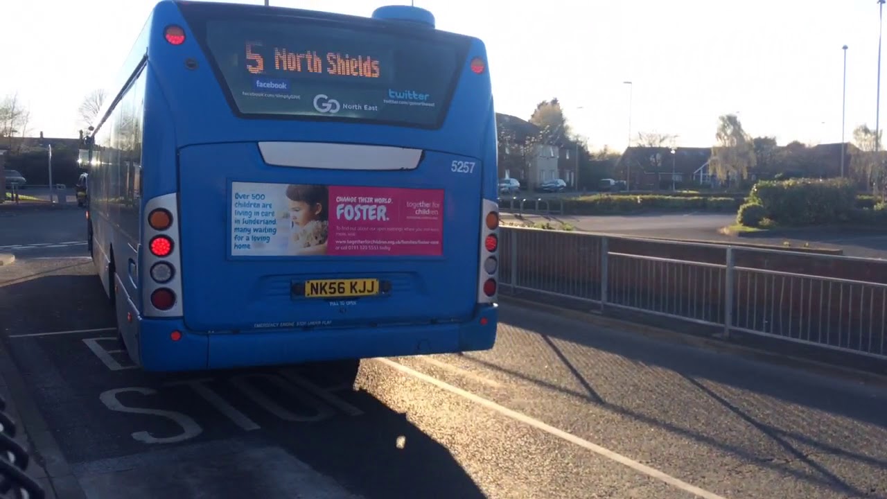 *Beast* Go North East 5257 leaving Jarrow bus station - YouTube