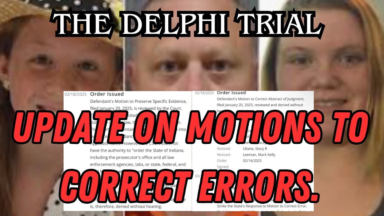 Delphi case Update - Judge Gull does her usual evil stuff. - YouTube