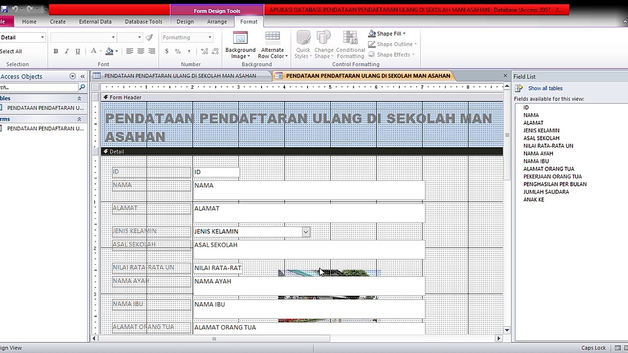 Aplikasi dengan Microsoft access 2007 - YouTube