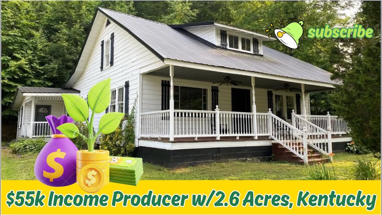 Kentucky Income Producer $55k House w/2.6 Acres + Mobile Home - YouTube