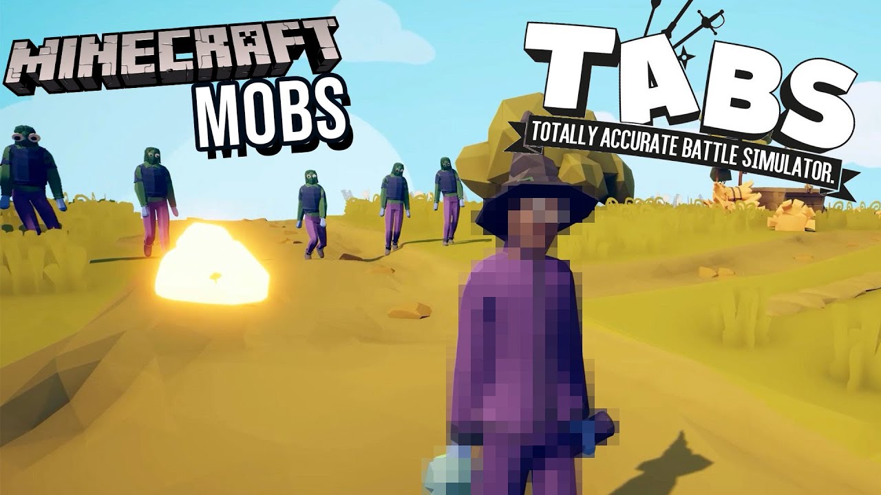 Minecraft Mobs fast i TABS / Totally Accurate Battle Simulator - YouTube