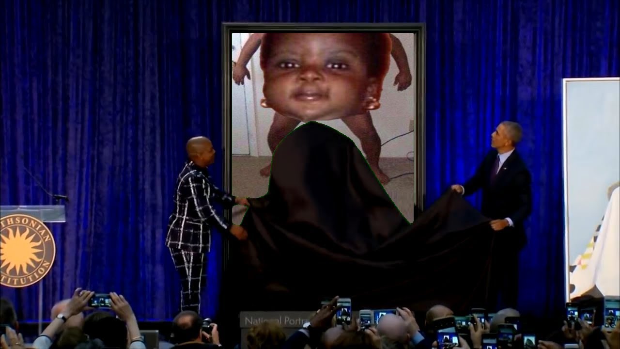 Obama Unveils Controversial Portrait [YTP] - YouTube