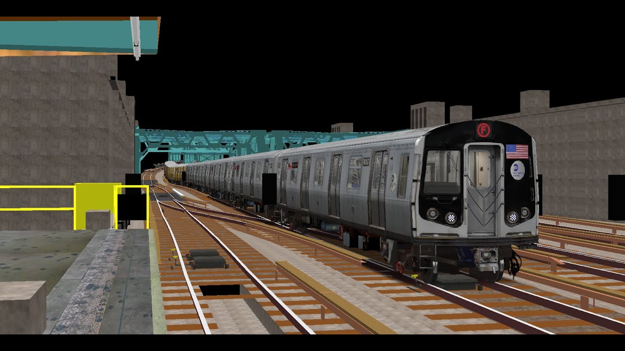 OpenBVE: F Express Train from Jay St to Church Av - YouTube