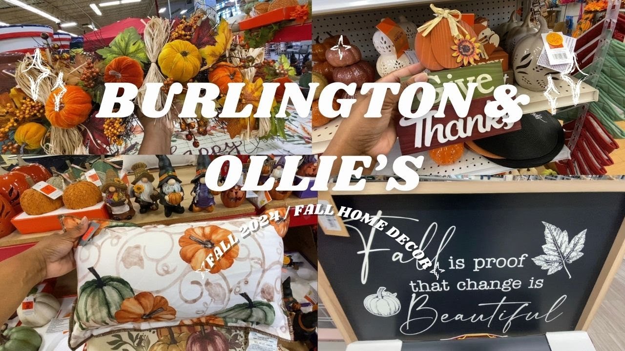 BURLINGTON & OLLIE'S FALL 2024 | FALL SHOP WITH ME 2024 - YouTube