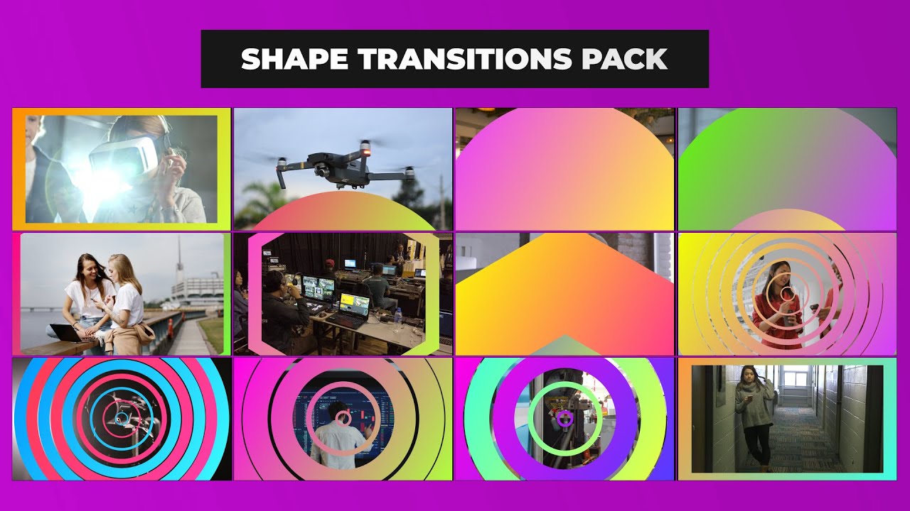 Shape Transitions Preset Pack | Adobe After Effect Template - YouTube