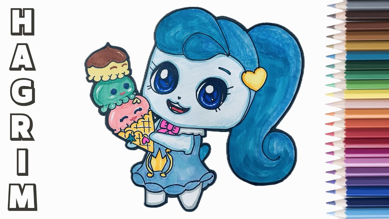 새콤달콤 디저트 티니핑의 로열핑 샤샤핑 Shashaping 손그림 그리기 - YouTube