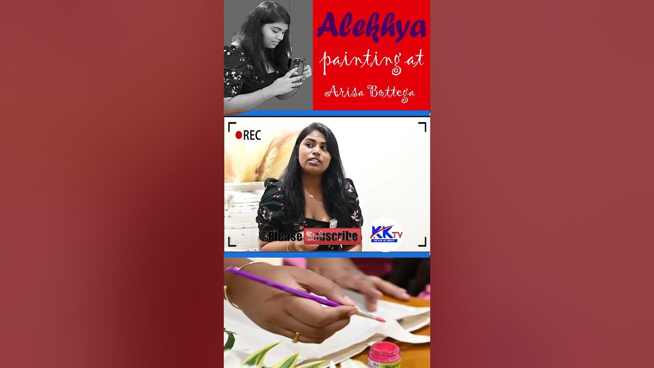 I’m Alekhya s painting workshop at Arisa Bottega ii kktv #kktvnews #telugu #జొన్నలగడ్డ # ...