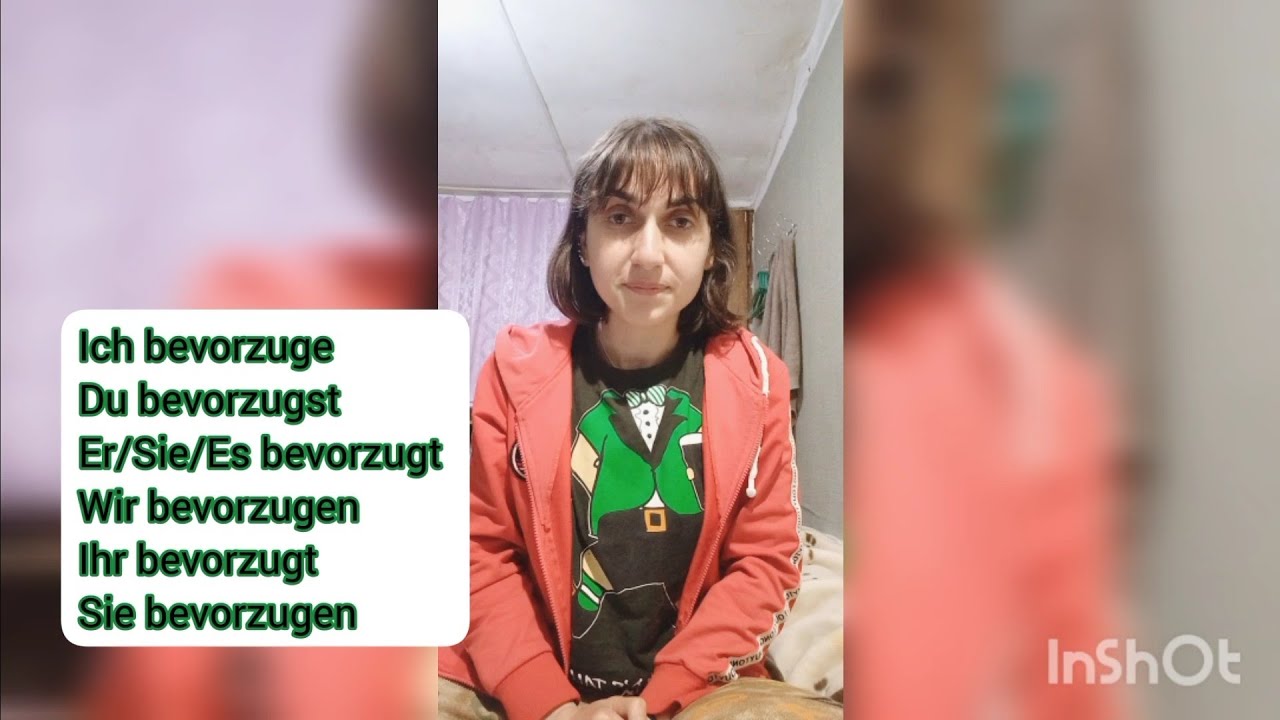 გერმანული ენა ზმნები Bevorzugen Mischen Schneiden Youtube