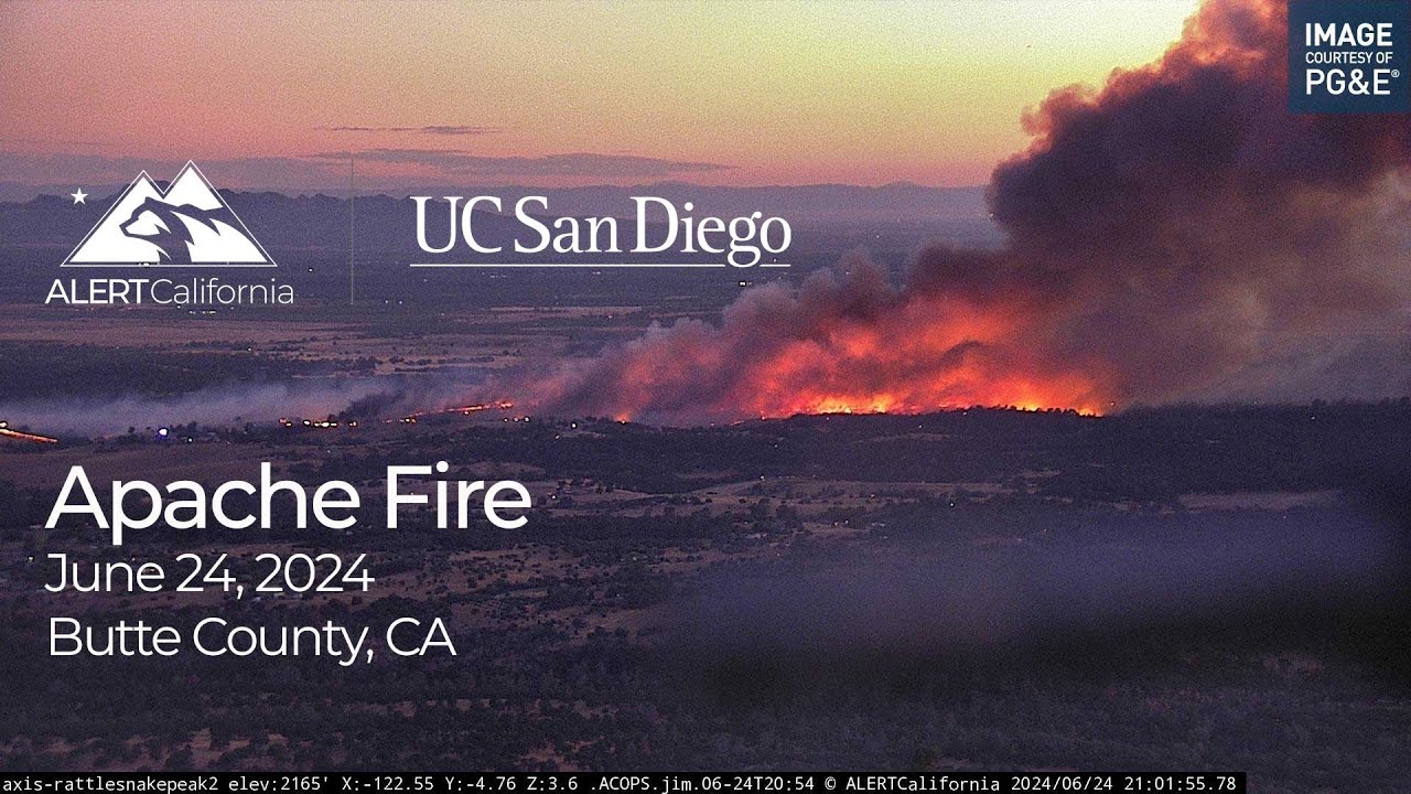 Apache Fire: Butte County June 2024 - YouTube