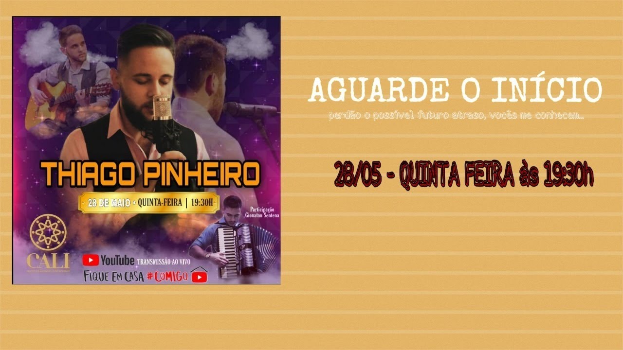 THIAGO PINHEIRO - LIVE BENEFICENTE (28/05) - YouTube
