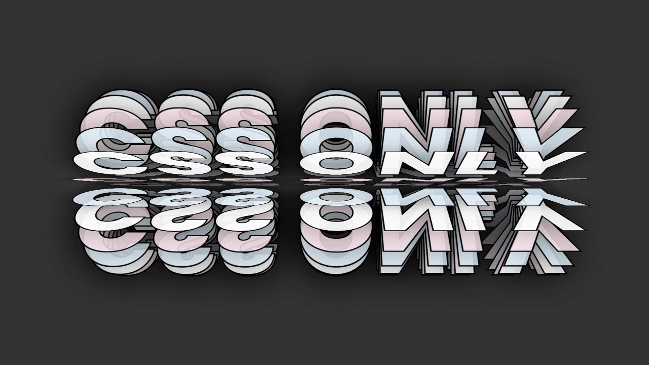 Css Only 3d Text Rotation Animation Effects Html Css Youtube 6610