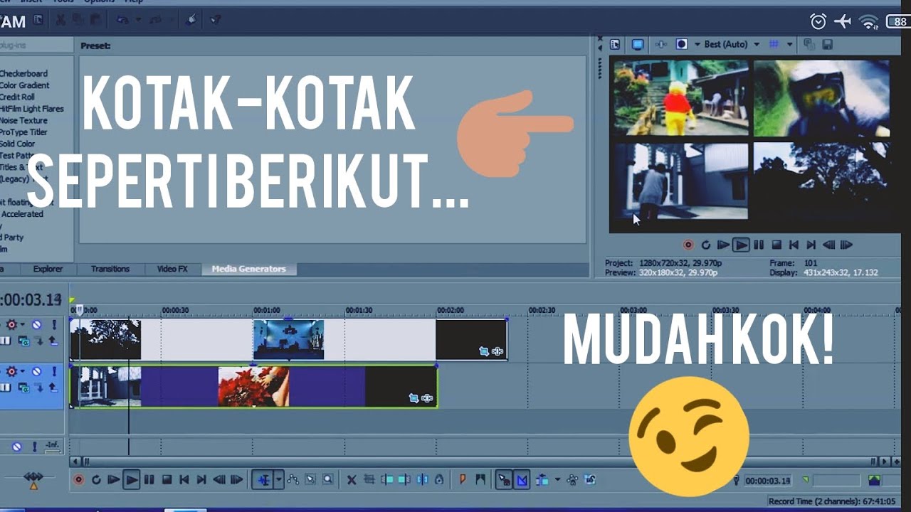 Tutorial CARA EDIT FRAME VIDEO seperti ZOOM MEETING !! - YouTube