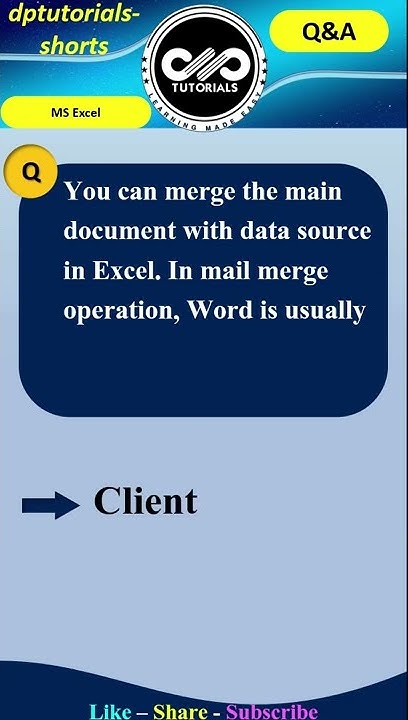 Questions And Answers On Ms Excel 8 Dptutorials Shorts Shorts Youtube
