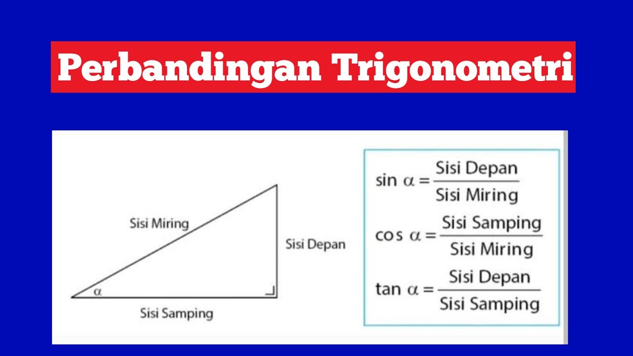 Perbandingan Trigonometri Dasar Sinus (Sin), Cosinus (Cos), Tangen (Tan ...