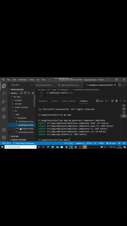 Generating Component in Angular.How to generate component in angular ...