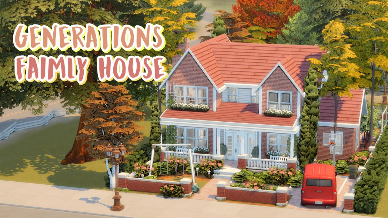 Generations Family House || (no CC) The Sims 4 Speed Build - YouTube