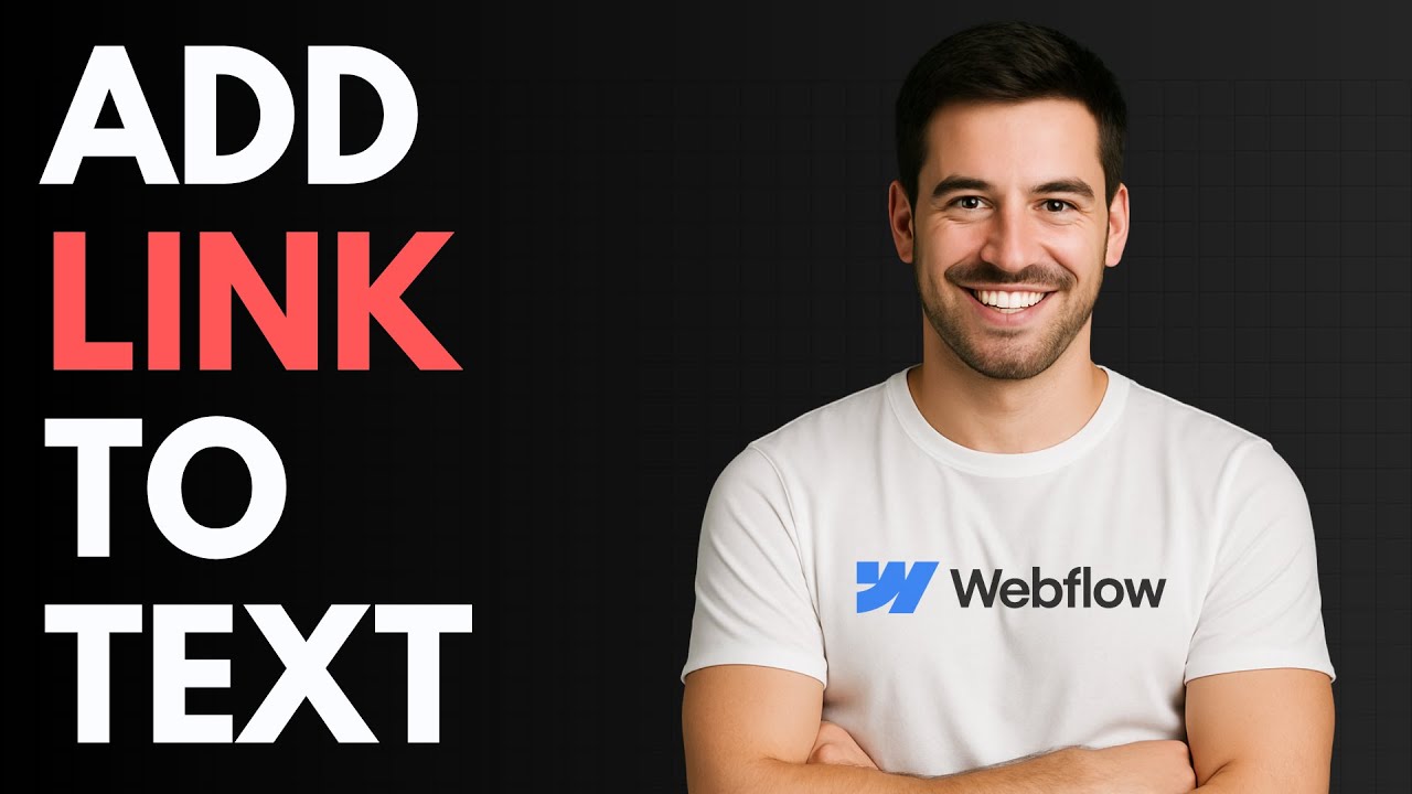 How to Add Link to Text in Webflow [QUICK GUIDE] - YouTube