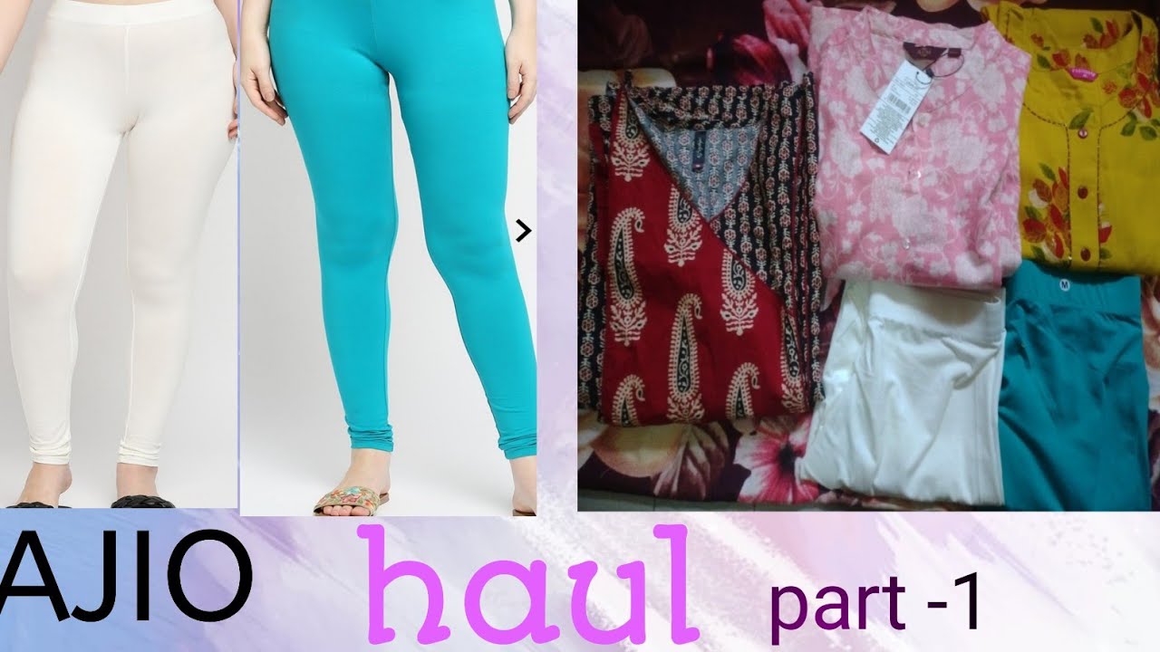 ajio haul//fashor kurti and ankle length leggings// subscribe for more ...