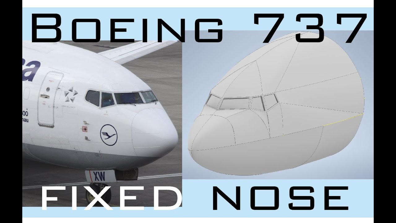 Boeing 737 nose Inventor 2023 - YouTube