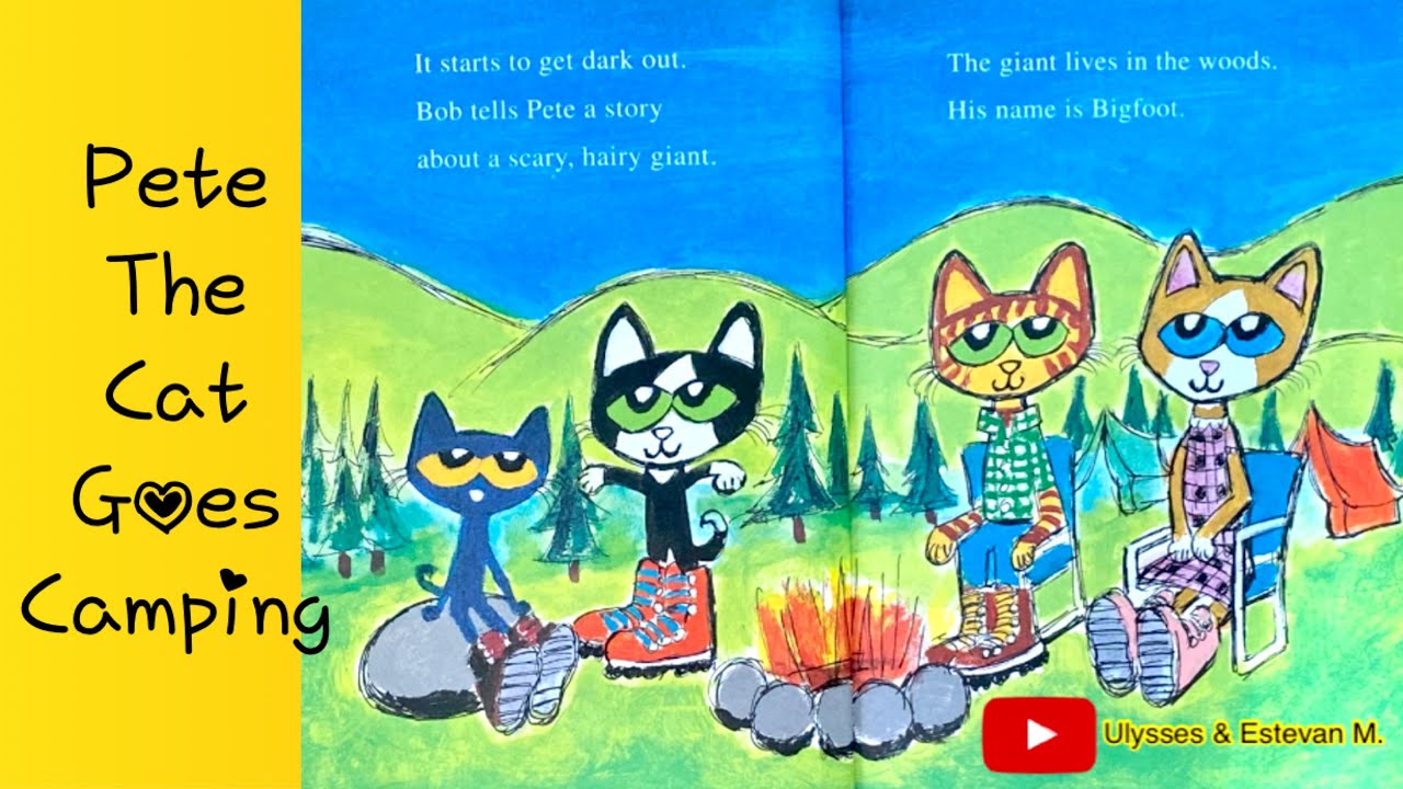 Pete The Cat Goes Camping By James Dean / Kids Book Read Aloud - YouTube