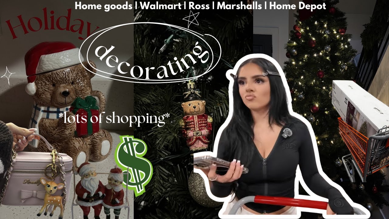 decorating for the holidays | shopping spree - YouTube