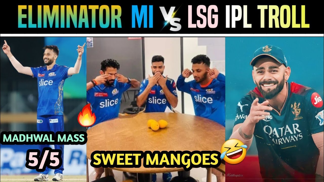 MI VS LSG | IPL 2023 ELIMINATOR | IPL Trolls Telugu | MI | GREEN ...