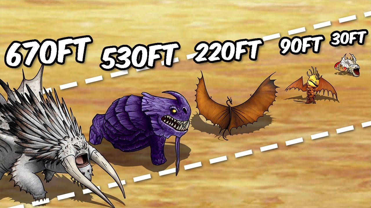 The Top 10 Biggest Dragons Species From How To Train Your Dragon - YouTube