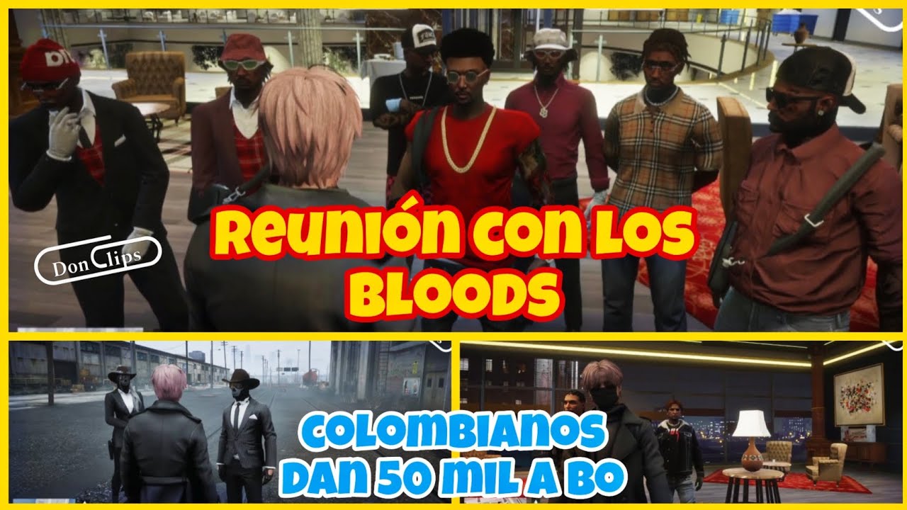 REUNIÓN CON LOS BLOODS, COLOMBIANOS LE DAN 50 MIL DÓLARES A BO POR ...