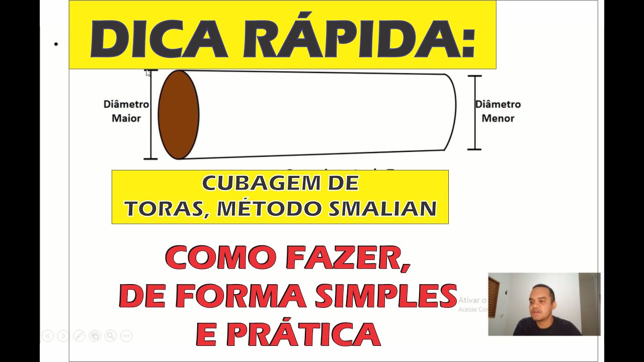 Determinação de volume, método Smalian: aprenda como fazer - YouTube