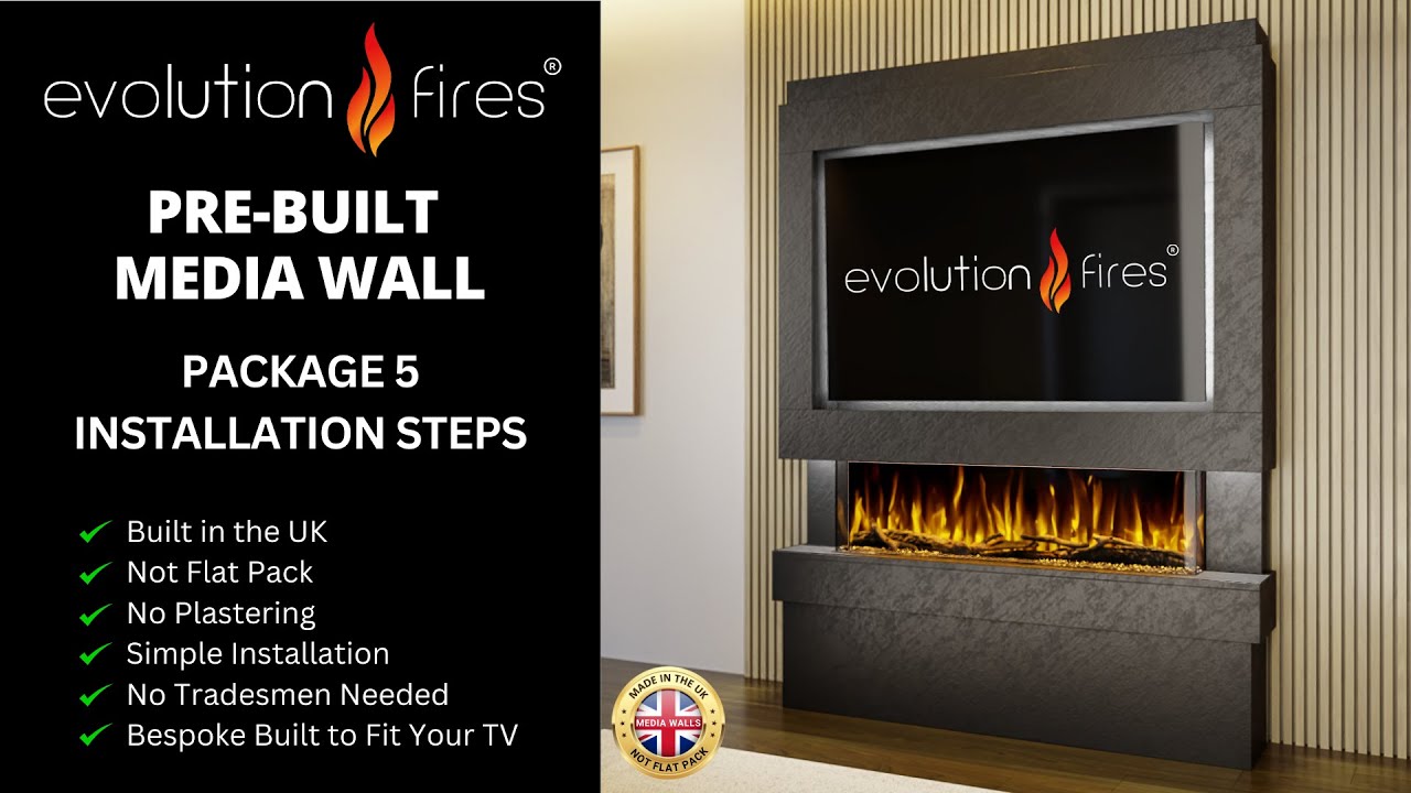 Evolution Fires - Package 5 - Pre-Built Media Wall Installation Video. - YouTube