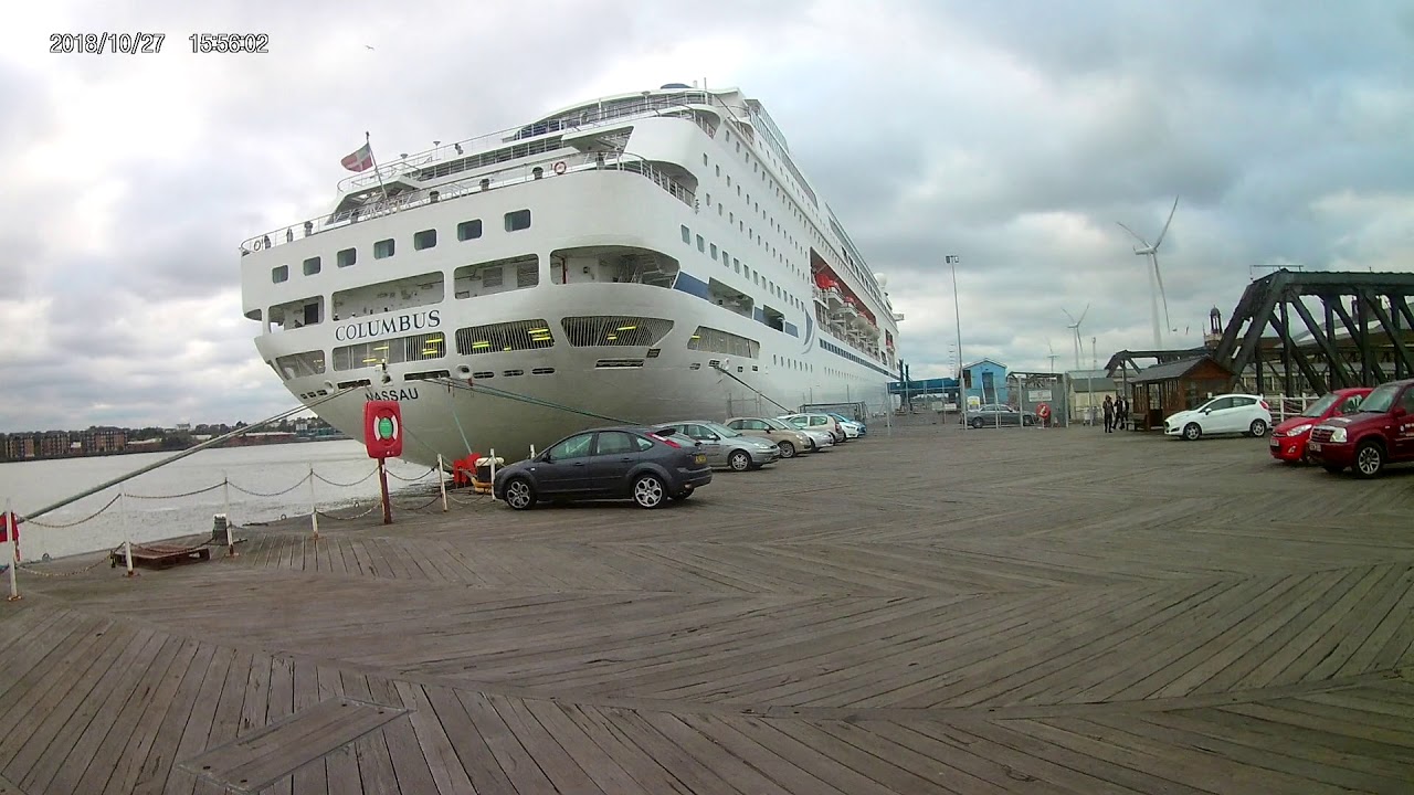 CMV COLUMBUS tilbury landing stage oct 2018 - YouTube