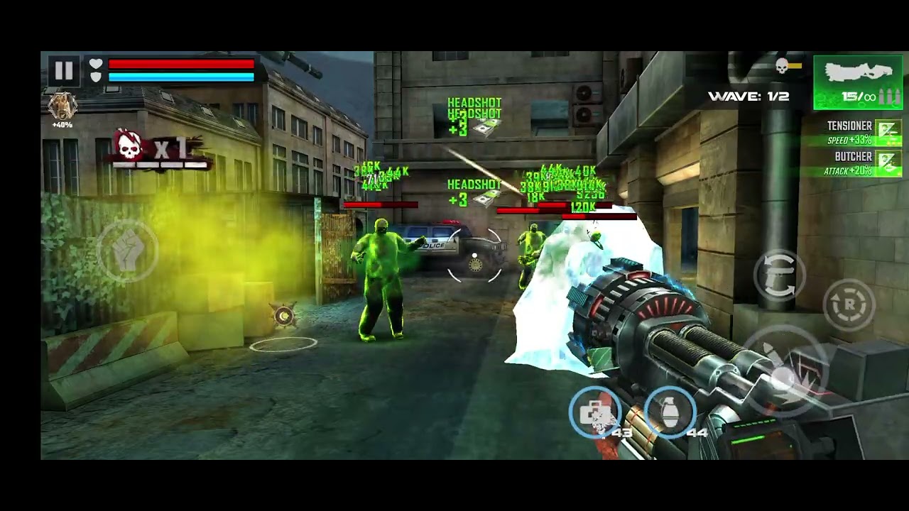 1845 LEVEL| DEAD TARGET : Zombie LEVEL |MISSION |MAX LEVEL | gameplay ...