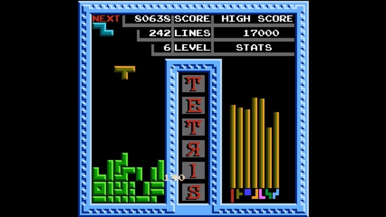 NES Game: Tetris (1988 Tengen) - YouTube