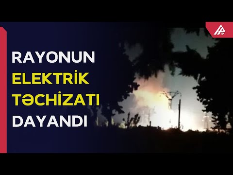 Tovuzda elektrik stansiyasında partlayış oldu - APA TV