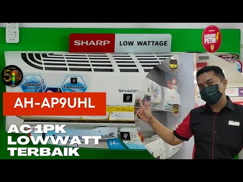 REVIEW AC SHARP AH-AP9UHL. AC 1 PK LOW WATT PLASMACLUSTER - YouTube