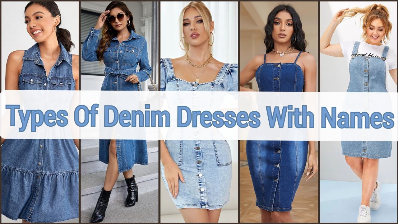 Stylish Denims Dresses With Names/best denim dress designs/denim dress ...
