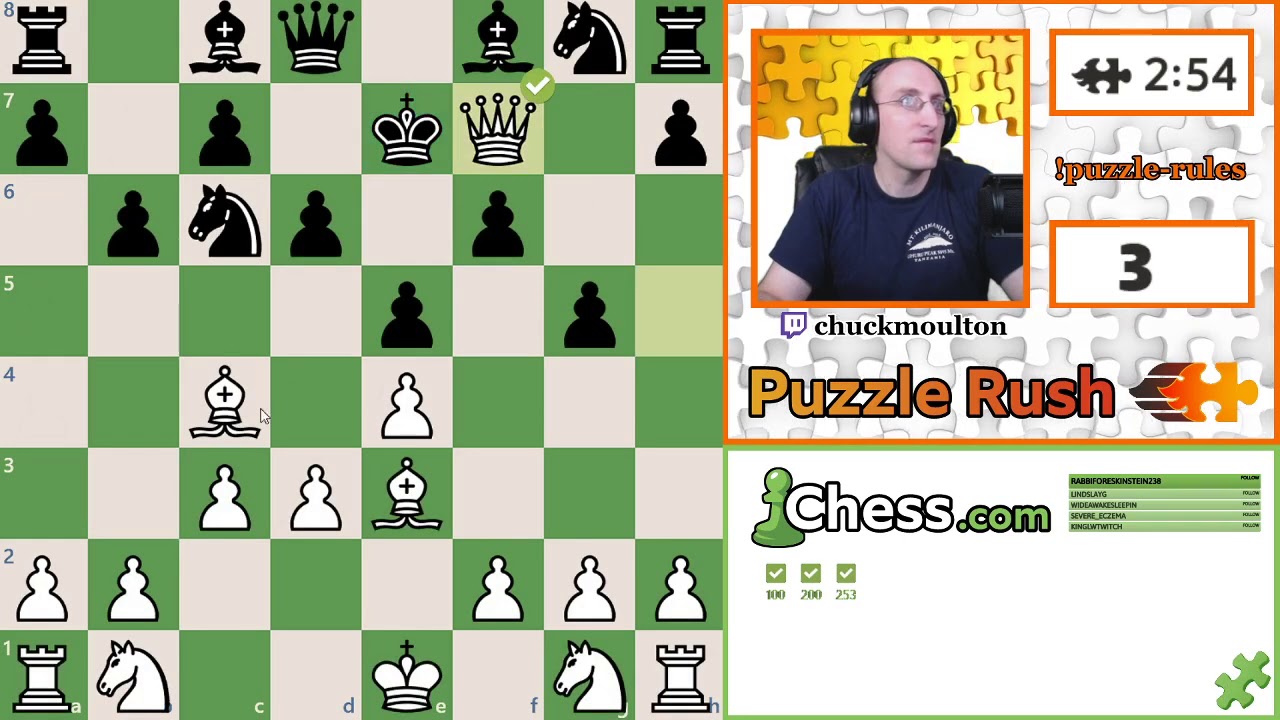 puzzle rush & puzzle battle on chess.com - YouTube