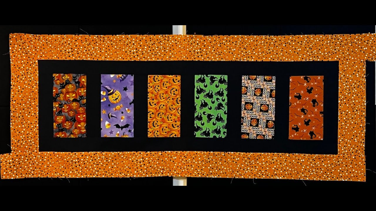 Halloween Tablerunner Sew along - YouTube