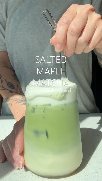 Salted Maple Matcha Latte - coffee substitute - YouTube