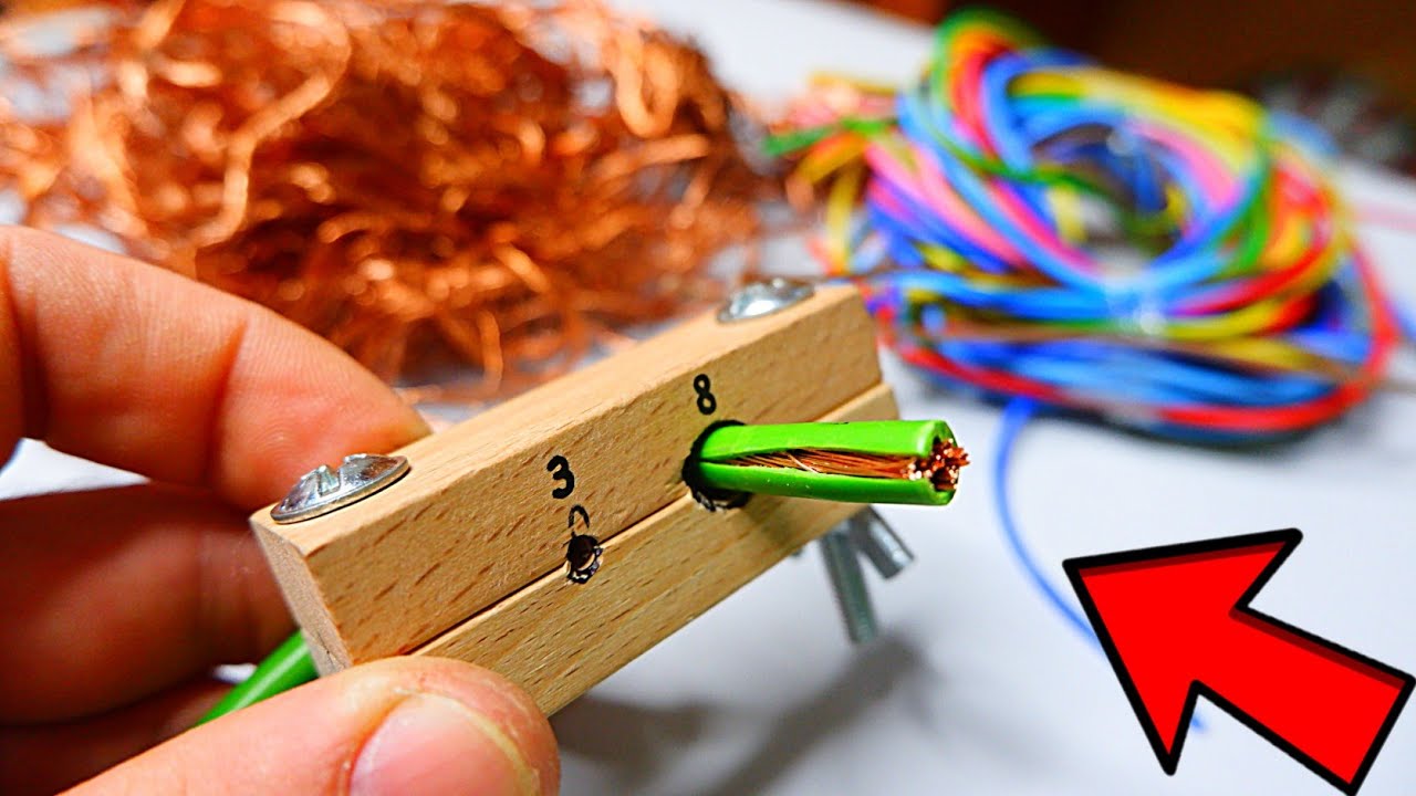This is how only Professionals Strip WIRE insulation. Genius NEW 5 ...